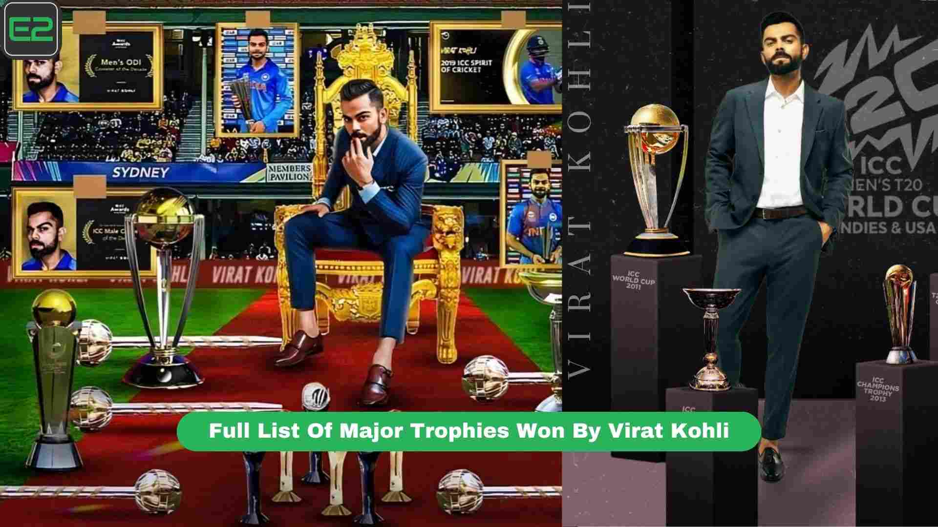 Full List Of Major Trophies Won By Virat Kohli Full List Of Major Trophies Won By Virat Kohli